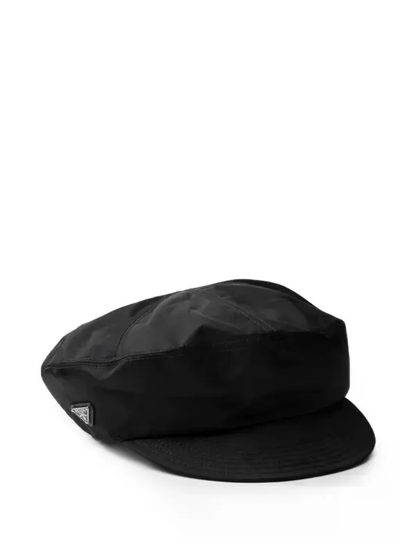 Prada Re-nylon Newsboy Cap - Black