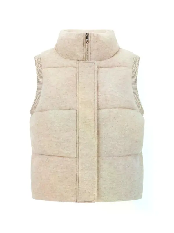 Hugo Padded Gilet In Virgin Wool And Cashmere