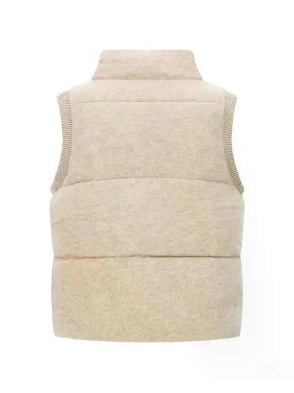 Hugo Padded Gilet In Virgin Wool And Cashmere