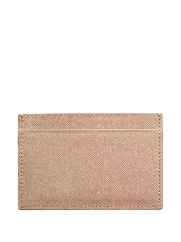 Prada Saffiano-leather Card Holder - Neutrals