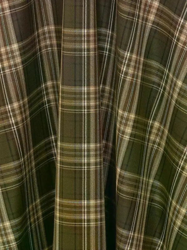 RUE DU BAC Check-print Midi Skirt
