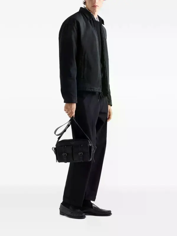 Prada Route Leather Shoulder Bag