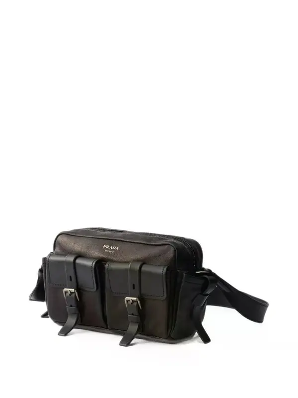 Prada Route Leather Shoulder Bag