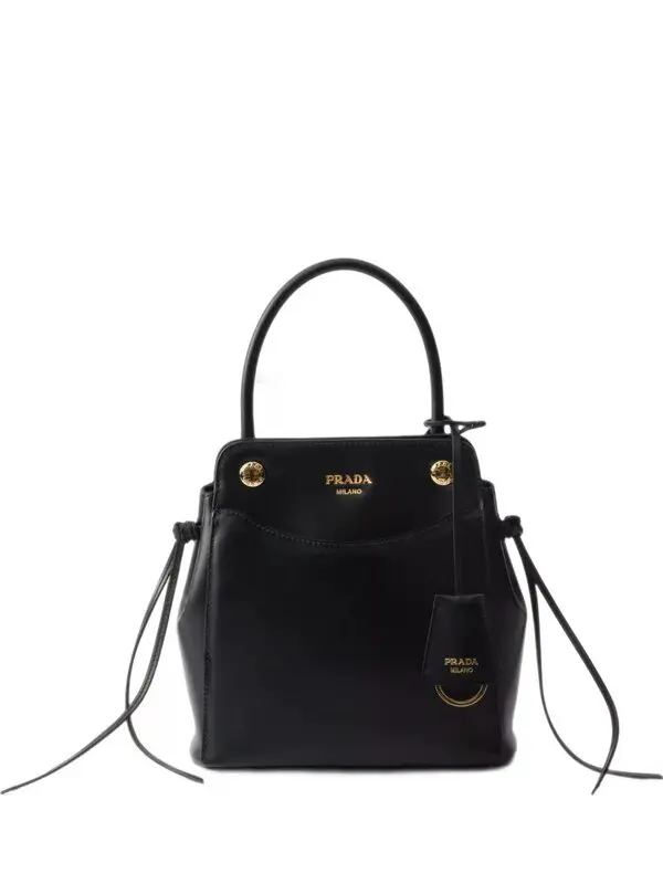 Prada Carry Mini Leather Handbag - Black