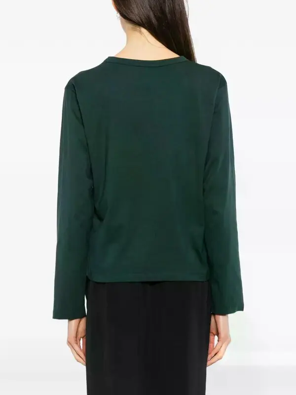 AGNES B. Logo-print Long-sleeve T-shirt