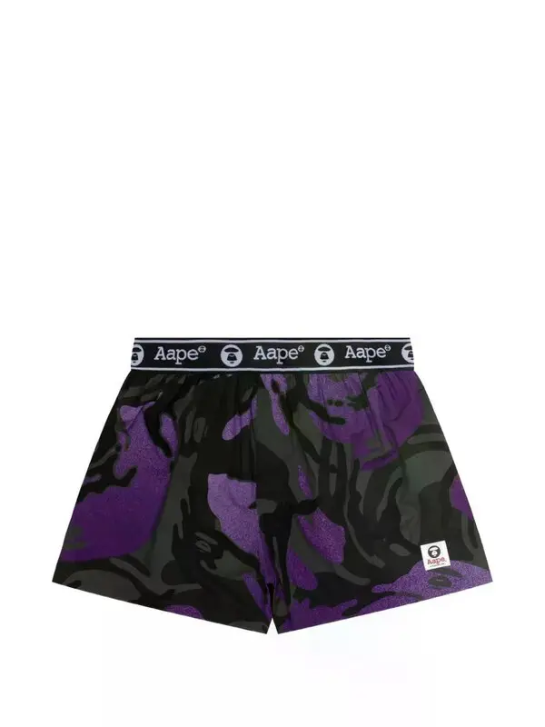 AAPE BY *A BATHING APE Moonface Camouflage-print Boxers