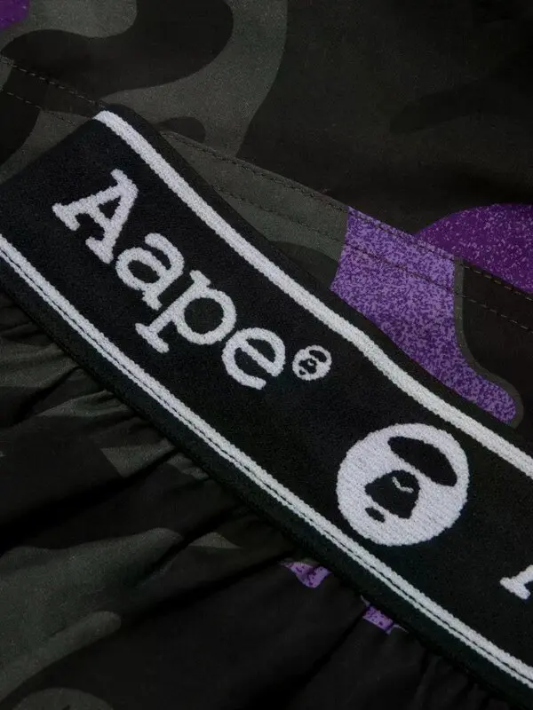 AAPE BY *A BATHING APE Moonface Camouflage-print Boxers