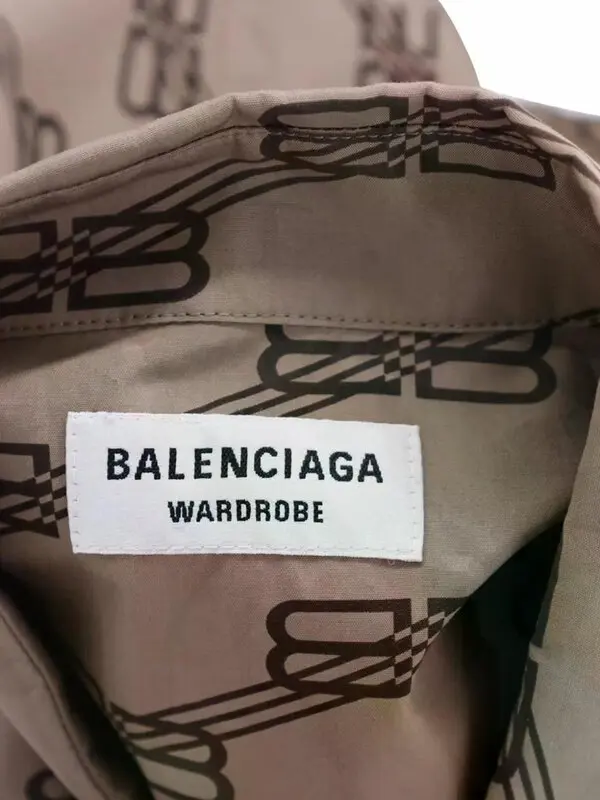 Balenciaga Bb Monogram Short-sleeve Shirt