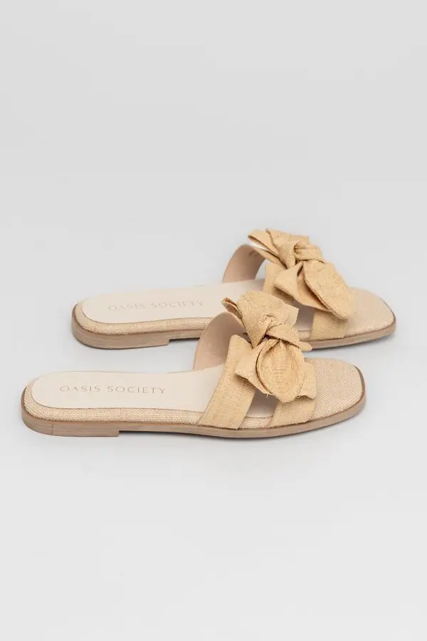 OASIS SOCIETY Sloane Bow Slide Sandal