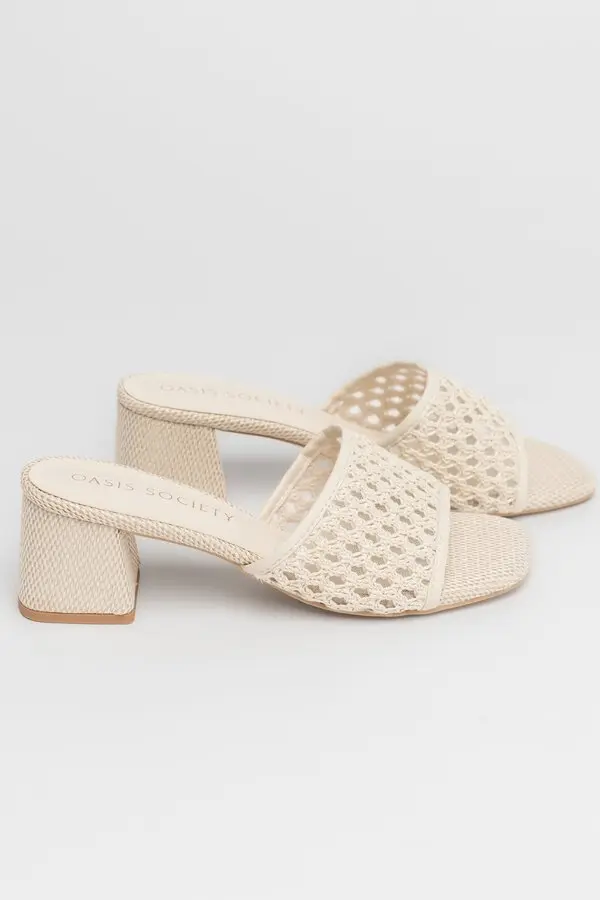 OASIS SOCIETY Cameron Woven Block Heel