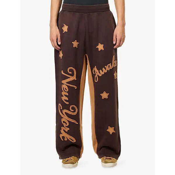 AWAKE NY Starry Graphic-print Cotton Jogging Bottoms