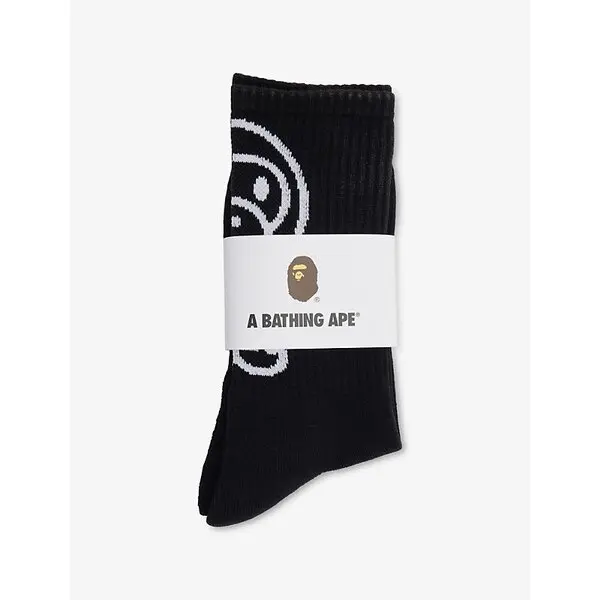 A BATHING APE Baby Milo Cotton-blend Socks
