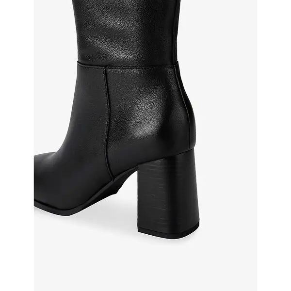Kurt Geiger Stride 90 Heeled Leather Knee-high Boots