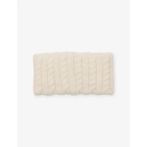 Moncler Logo-patch Wide Cable Knit Headband