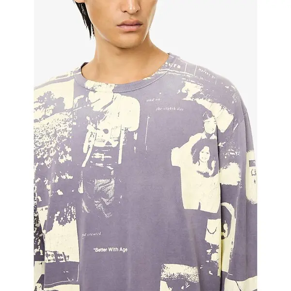 BETTER WITH AGE Sable All Over Print Cotton Top