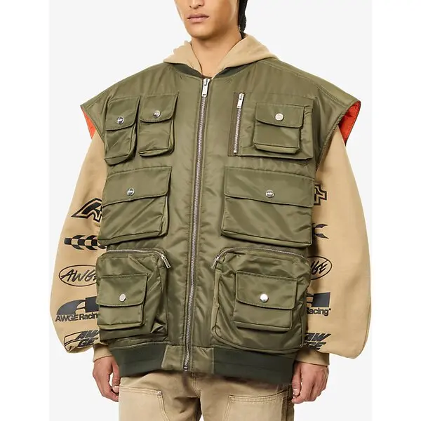 AWGE Multi Pocket Hunter Woven Gilet