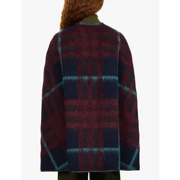 Burberry St Eden Tassel Trim Wool And Alpaca Blend Cape