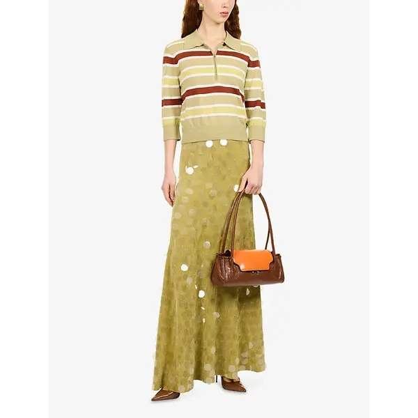 ZANKOV Davidoff Stripe Wool Polo Top