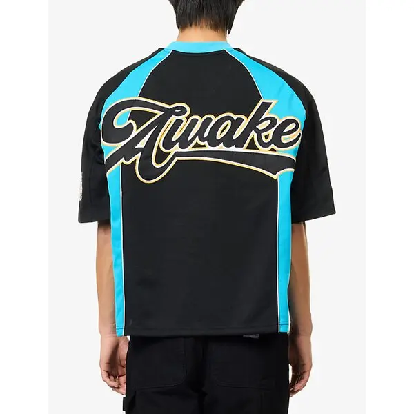 AWAKE NY Script Football Jersey T-shirt