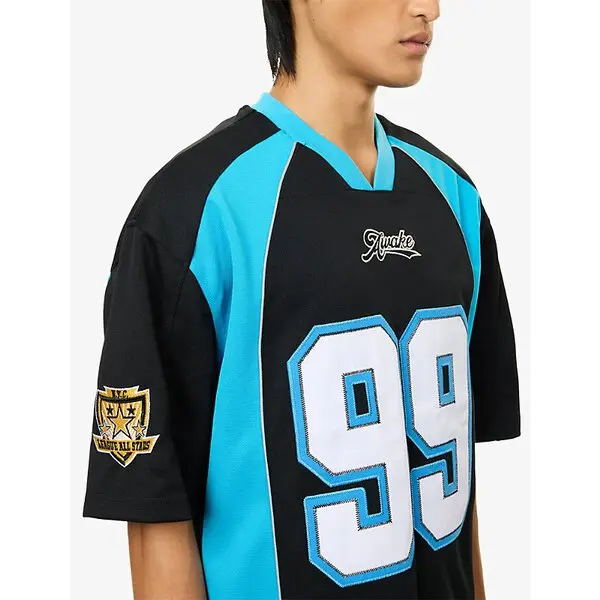 AWAKE NY Script Football Jersey T-shirt
