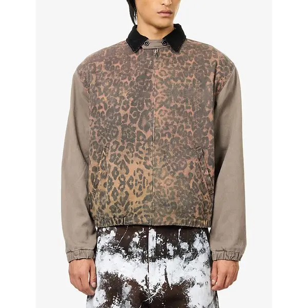 BASKETCASE Panther-print Cotton Jacket
