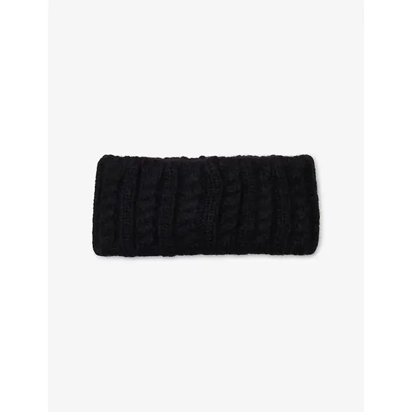 Moncler Logo-patch Cable Knit Headband