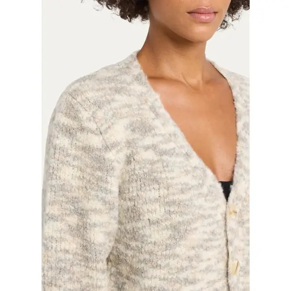 STUDENBURG Jaspe Cloud Boucle V-neck Cardigan