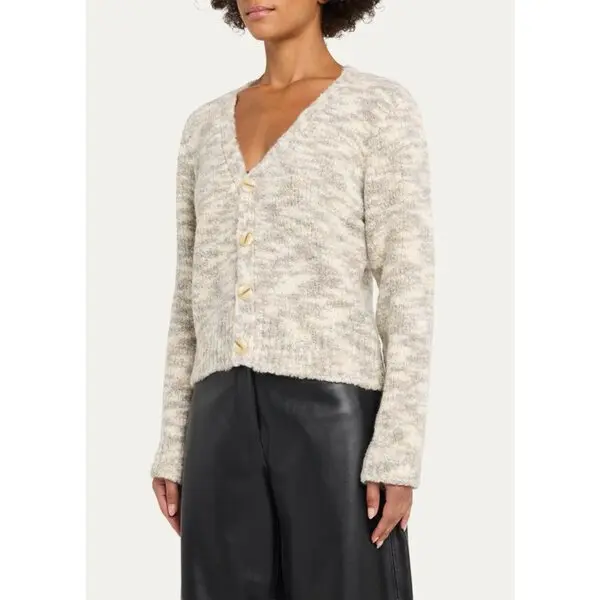 STUDENBURG Jaspe Cloud Boucle V-neck Cardigan