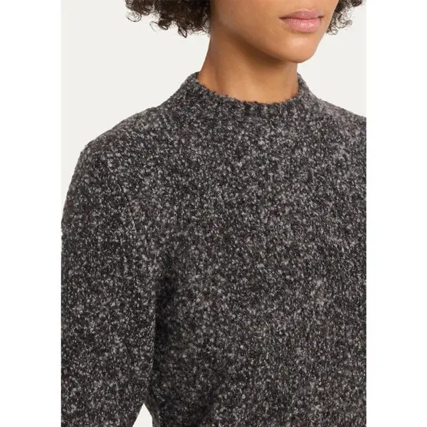 STUDENBURG Haze Cashmere-silk Boucle Crewneck Sweater