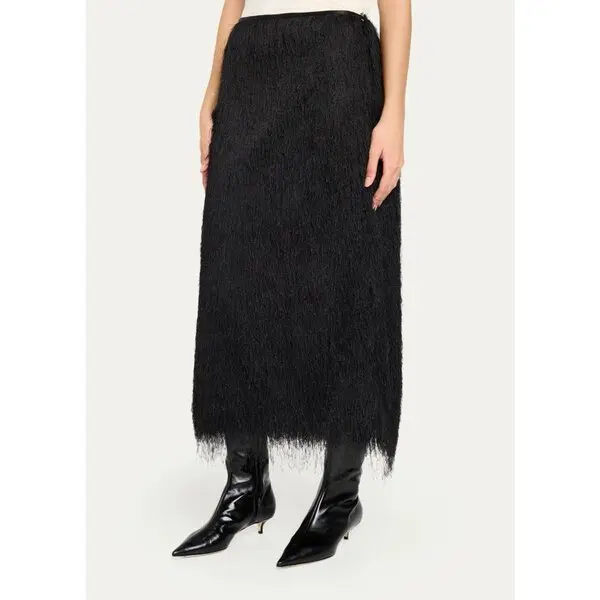 A.L.C. Phoebe Fringed Midi Skirt