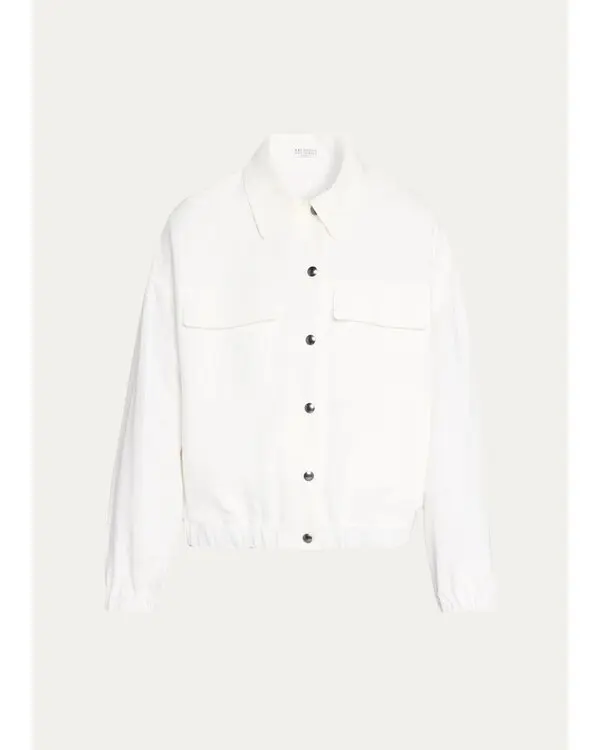 Brunello Cucinelli Oversized Denim Shirt Jacket