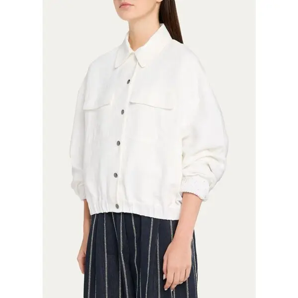 Brunello Cucinelli Oversized Denim Shirt Jacket