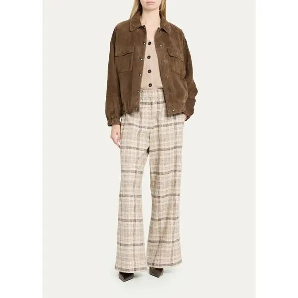 Brunello Cucinelli Couture Suede Collared Jacket