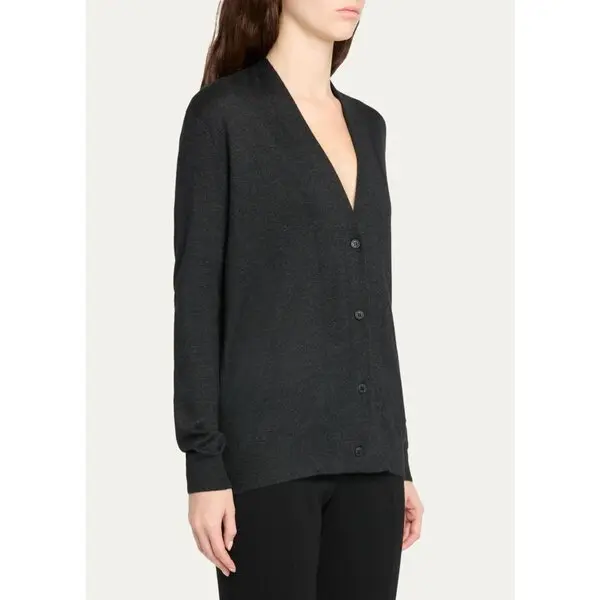THE ROW Vanon Cashmere V-neck Cardigan