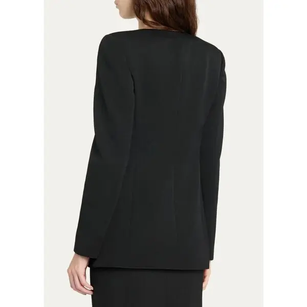 THE ROW Ihami Single-breasted Wool Collarless Jacket