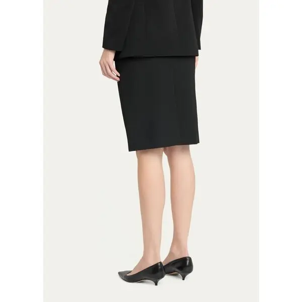 THE ROW Larco Wool Pencil Skirt