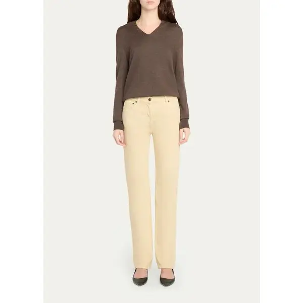 THE ROW Imma Mid-rise Denim Straight-leg Jeans