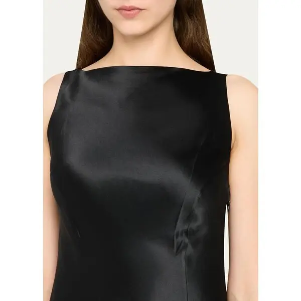 Retrofete Ambrosia Satin Open-back Gown
