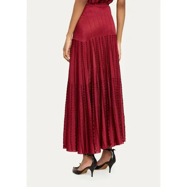Ulla Johnson Lilah Eyelet Degrade Midi Skirt