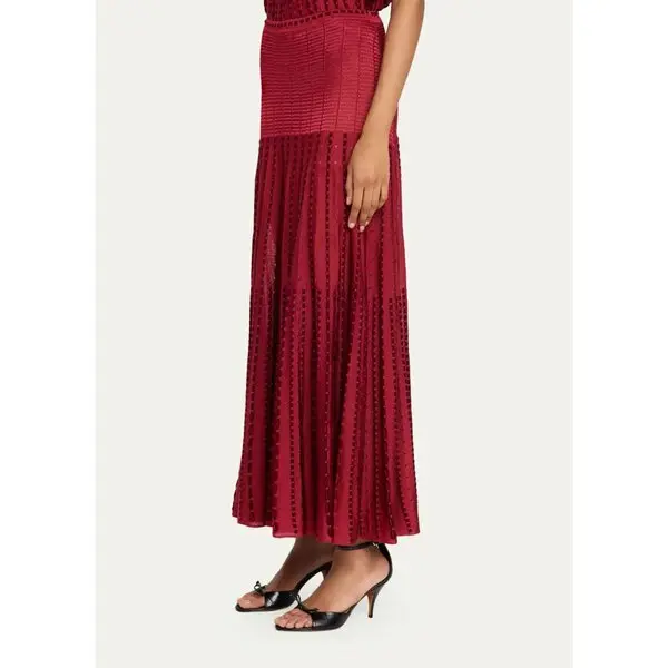 Ulla Johnson Lilah Eyelet Degrade Midi Skirt
