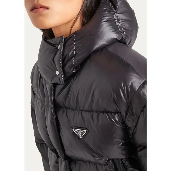 Prada Re-nylon Transformable Hooded Down Jacket