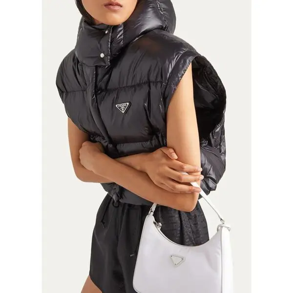 Prada Re-nylon Transformable Hooded Down Jacket