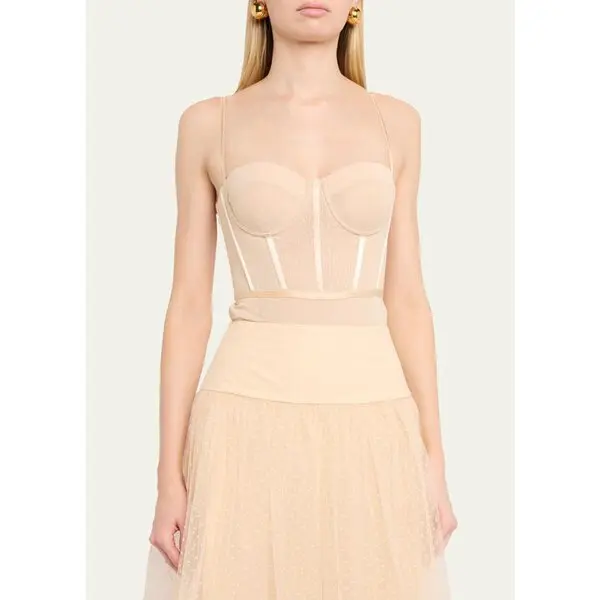 Zimmermann Dot Corset Bodysuit