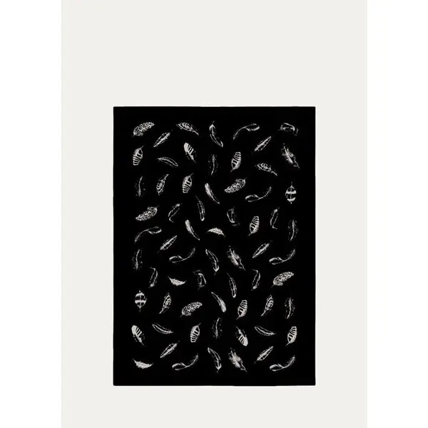 Alonpi Leaf-print Cashmere & Wool Throw