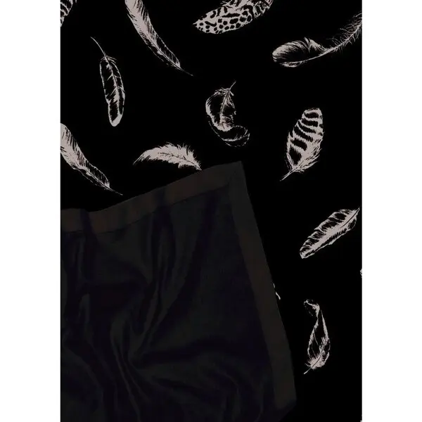 Alonpi Leaf-print Cashmere & Wool Throw