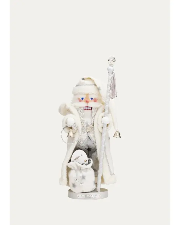STEINBACH Cozy Silver Bell Santa Nutcracker