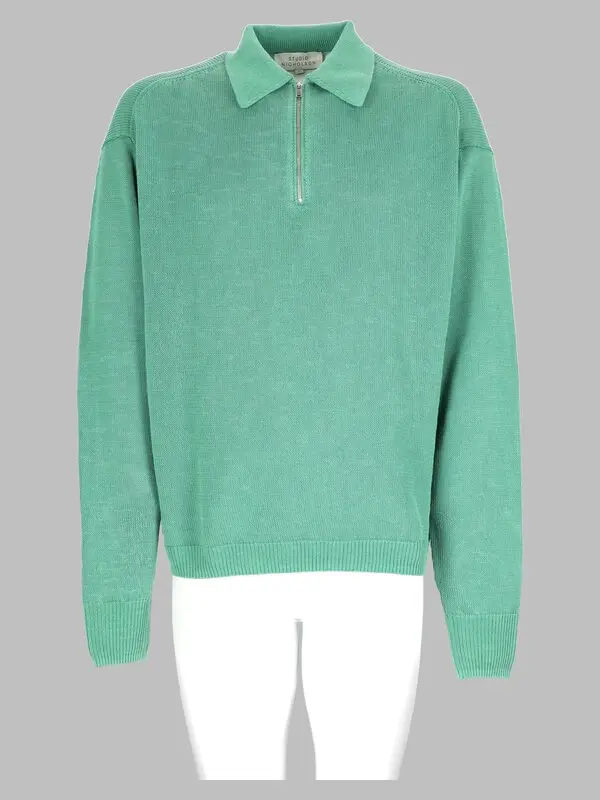 Studio Nicholson Polo In Maglia In Filato Di Carta