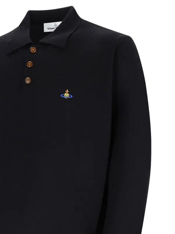 VIVIENNE WESTWOOD Polo "mark" In Maglia Di Lana