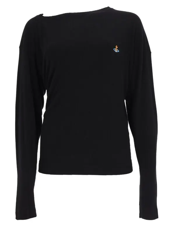 VIVIENNE WESTWOOD Top "hebo" A Maniche Lunghe - Black