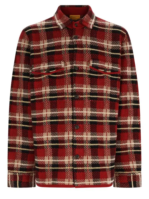 Guest In Residence Overshirt "plaid Work" In Cashmere